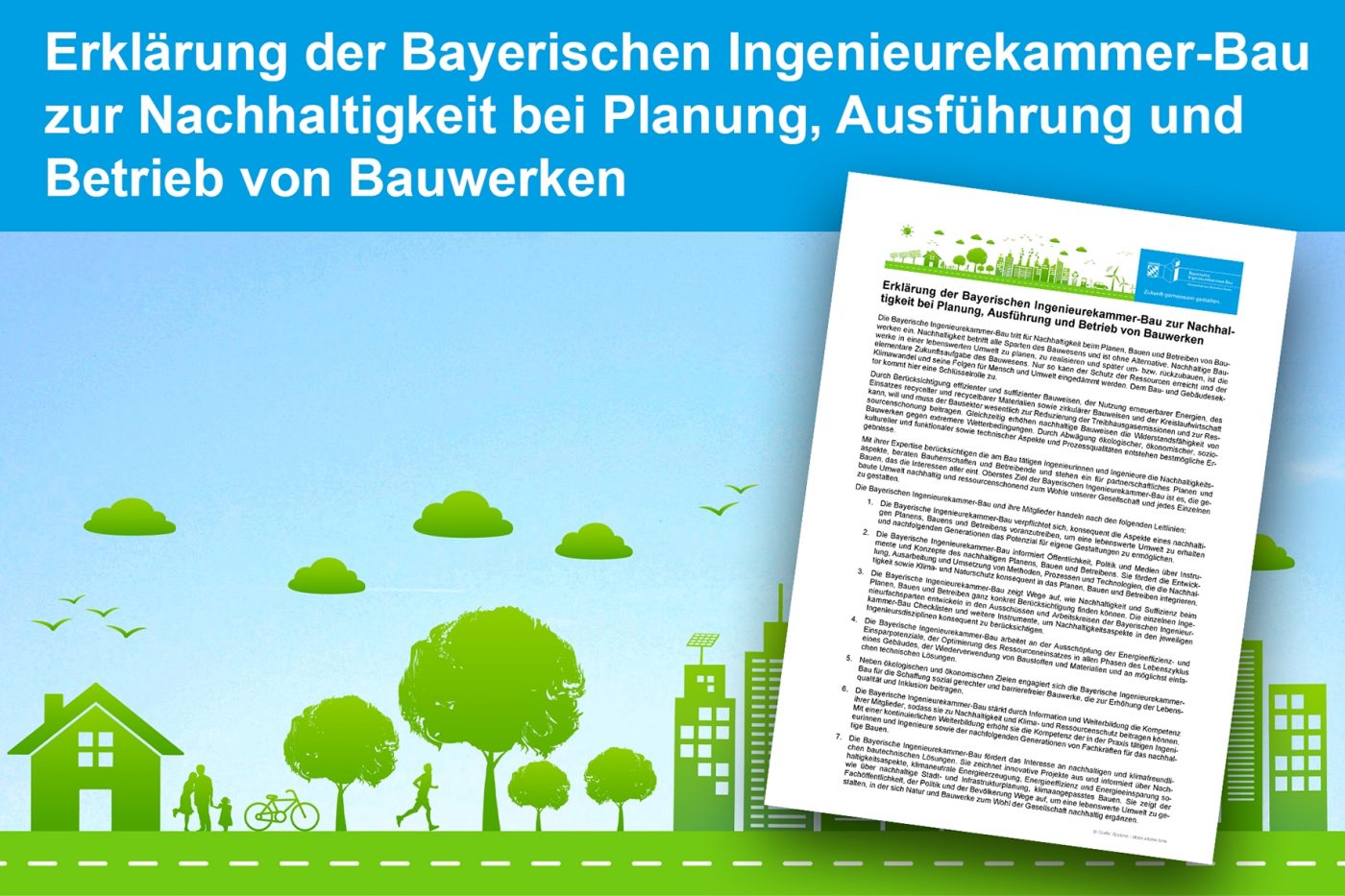 Nachhaltigkeit beim Planen, Bauen und Betreiben von Bauwerken